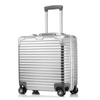 China 18 inch Multifunctional Trolley Suitcase with Password 17 Business Aluminum Frame for Men and Women for sale