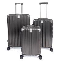 China 1682-3 piece hard shell suitcase set with Spinner Wheels Hardside Suitcases 20/24/28 Inch TSA Lock USB Charging Cup Holder Makeup Bag for Men Women abs hard shell luggage for sale