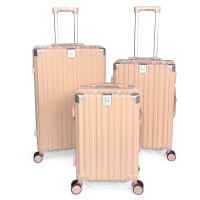 China 1682-3 piece hard shell suitcase set with Spinner Wheels Hardside Suitcases 20/24/28 Inch TSA Lock USB Charging Cup Holder Makeup Bag for Men Women abs hard shell luggage for sale