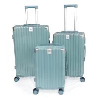 China 1682-3 piece hard shell suitcase set with Spinner Wheels Hardside Suitcases 20/24/28 Inch TSA Lock USB Charging Cup Holder Makeup Bag for Men Women abs hard shell luggage for sale