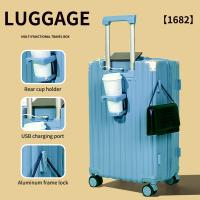 China Best sell luggage grey blue versatile tavel luggage Lightweight Sturdy and Fashionable Perfect for Business Trips and Long-Distance Travel for sale