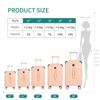 China 1683 TSA LOCK versatile  Travel luggage, 20-inch, 24-inch, 28-inch ABS Hard-Shell Suitcase for sale