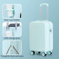 China 998 Flat trolley suitcase Best-selling Matte Finish Luggage, ABS Hard-Shell Trolley Suitcase, Student Travel Bag, Large Capacity Waterproof Shock-Resistant Combination Lock Suitcase for sale