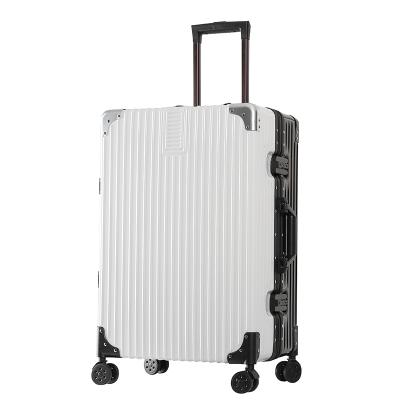China 902 TSA Lock Panda color lock suitcase Aluminum frame trolley case 26 inch universal wheel suitcase luggage cosmetic case minimalist and luxurious good quality convenient travel 28 inches aluminum for sale