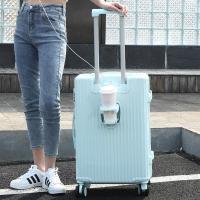 China Blue color Luggage universal wheel zipper 20 students strong and durable password leather suitcase 24 inchesin Spinner Wheeled Luggage for sale