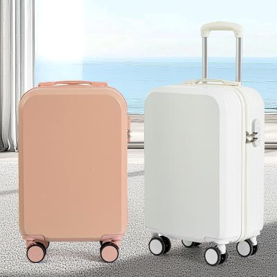 China ABS Hard-Shell Trolley Suitcase with Multiple Compartments Dry and Wet Separation and Scratch-Resistant Matte Finish for sale