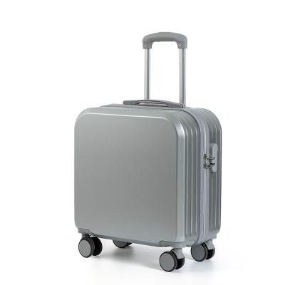 China Mini suitcase lightweight small boarding travel luggage TSA lock password travel suitcase small men's 18-inch small fresh for sale
