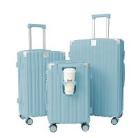 China 3-pieces set Multifunctional Suitcase ABS+PVC hard shell luggage Lightweight Sturdy and Fashionable Perfect for Business Trips and Long-Distance Travel for sale