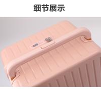 China ABS hard shell Large capacity wide trolley suitcase for women 26 inches men's password box trolley case universal wheel suitcase suitcase for sale