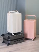 China ABS hard shell Large capacity wide trolley suitcase for women 26 inches men's password box trolley case universal wheel suitcase suitcase for sale