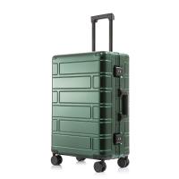 China Aluminum Suitcase with Aluminum-Magnesium Alloy USB Power Port and Scratch-resistant Travel Suitcase for sale