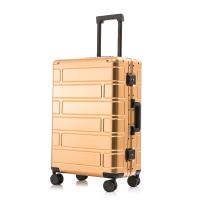 China Aluminum Suitcase with Aluminum-Magnesium Alloy USB Power Port and Scratch-resistant Travel Suitcase for sale