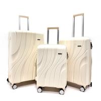 China PP Material Lightweight Suitcase with Large Capacity and Aviation Aluminum Pull Rod for Travel for sale