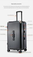 China 9004 High-grade aluminum alloy pull rod,TSA Lock ultra-smooth five-wheeled luggage for sale