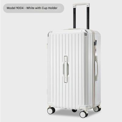 China 9004 High-grade aluminum alloy pull rod,TSA Lock ultra-smooth five-wheeled luggage for sale