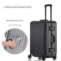 China 801 All-Aluminum Magnesium Alloy Suitcase with TSA Customs Lock and Scratch-Resistant Finish for sale
