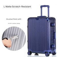 China 801 All-Aluminum Magnesium Alloy Suitcase with TSA Customs Lock and Scratch-Resistant Finish for sale