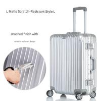 China 801 All-Aluminum Magnesium Alloy Suitcase with TSA Customs Lock and Scratch-Resistant Finish for sale