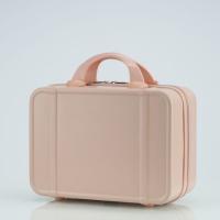 China Retro-style portable makeup case, 14-inch small and lightweight new storage bag that can be hung on luggage. for sale