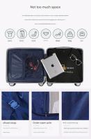 China 18-inch 901 Korean style ABS carry-on luggage with universal wheels 2026 leather case, durable and lightweight. for sale