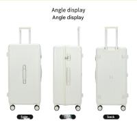 China 9010 New Candy-Colored Aluminum Alloy Trolley Suitcase, 30-inch Large Capacity, TSA Customs Lock for sale