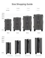 China 1808 Thickened Aluminum Alloy Trolley Suitcase with TSA Lock and Multifunctional Cup Holder for sale