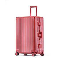 China 1812 Aluminum Frame Trolley Case with TSA Customs Lock Silent Universal Wheels and High-Grade Alloy Trolley Rod Travel Suitcase for sale