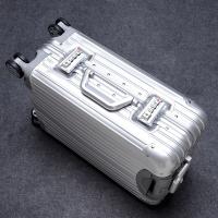 China 21520 Diamond Style Aluminum Frame Suitcase with TSA Customs Lock Aluminum-Magnesium Alloy and Silent Universal Wheels for sale