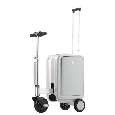 China Electric carry-on luggage, 20-inch TSA-approved lockable trolley case, suitable for adults and children, smart cycling travel suitcase for sale