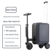 China Electric carry-on luggage, 20-inch TSA-approved lockable trolley case, suitable for adults and children, smart cycling travel suitcase for sale