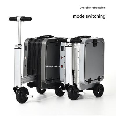 China Multifunctional electric ride-on suitcase, 20-inch, unisex, carry-on, TSA lock  , front opening, travel luggage ,smart suitcases for sale