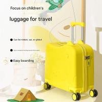 China Children's luggage, ride-on, boy/girl baby trolley suitcase, kids' travel suitcase, 18-inch lightweight small carry-on suitcase for sale