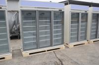 China Upright Multi Deck Cooler With Double Glazed Glass Door for sale