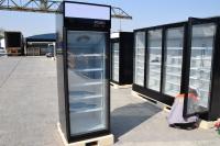 China Ice Cream Upright Glass Door Freezer With Ec Fan Motors Energy Saving for sale