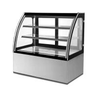 China Restaurant Display Showcase Freezer With Easy-Cleaning Glass Shelves for sale