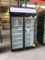 China Supermarket LED Light Glass Door Display Freezer For Frozen Foods for sale