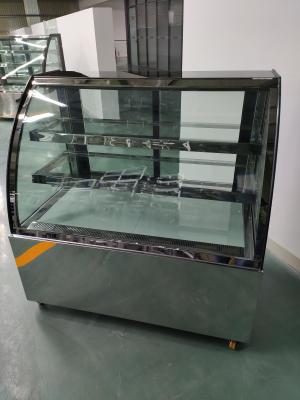 China Energy Saving Bread Refrigerator With 2PCS Up Glass Shelves for sale