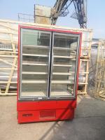 China Multideck Double Glass Door Freezer With Bright Vertical LED for sale