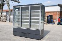China Multideck Commercial Stainless Steel Glass Door Freezer Cabinet R404a for sale