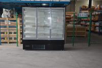 China Triple Double Glazed Glass Supermarket Chiller With Transparent Endpanel for sale
