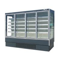 China Four Anti Fog Glass Doors Dairy Refrigerator For Supermarket for sale
