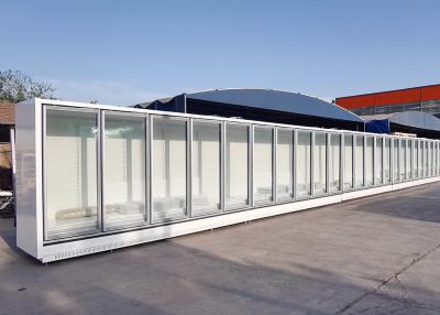 China Wall Multi Deck Vertical Glass Door Freezer Height 2080 Remote Type for sale