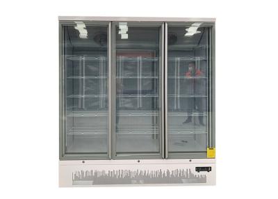 China White Self Contained Three Glass Door Merchandiser Freezer Low Noise for sale