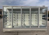 China R449a Remote Multideck Glass 5 Doors Merchandiser Freezers Commerical for sale