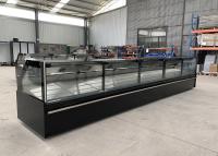China Static Cooling Meat Display Counter Chiller SS 304 Interior Remote Type for sale