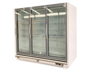 China 3 Door Upright Display Freezers With Remote Condensing Unit for sale
