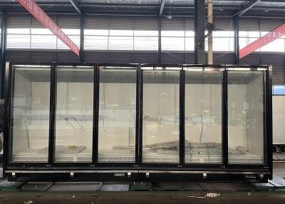 China Deluxe 6 Swinging Full Length Glass Door Refrigerated Merchandiser Remote for sale