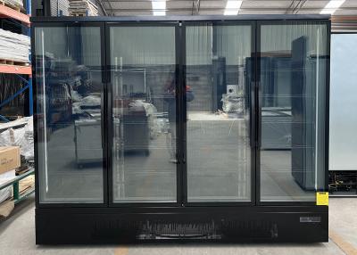 China Self Contained Glass Swing Door Merchandiser Freezer With LED Interior Lighting for sale