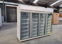 China Wholesale Integral Heavy Duty Commercial Freezers R290 Four Door Display Freezer Top Mounted for sale