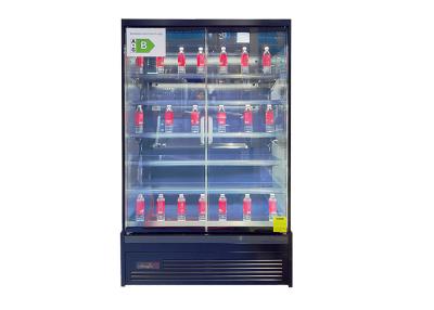 China Self-Contained Low Energy Multideck Two Door Display Refrigerator Manufacturers for sale